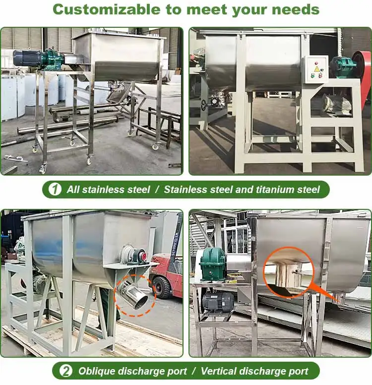 High Productivity Spice Ribbon Blender for Dry Powder Mix