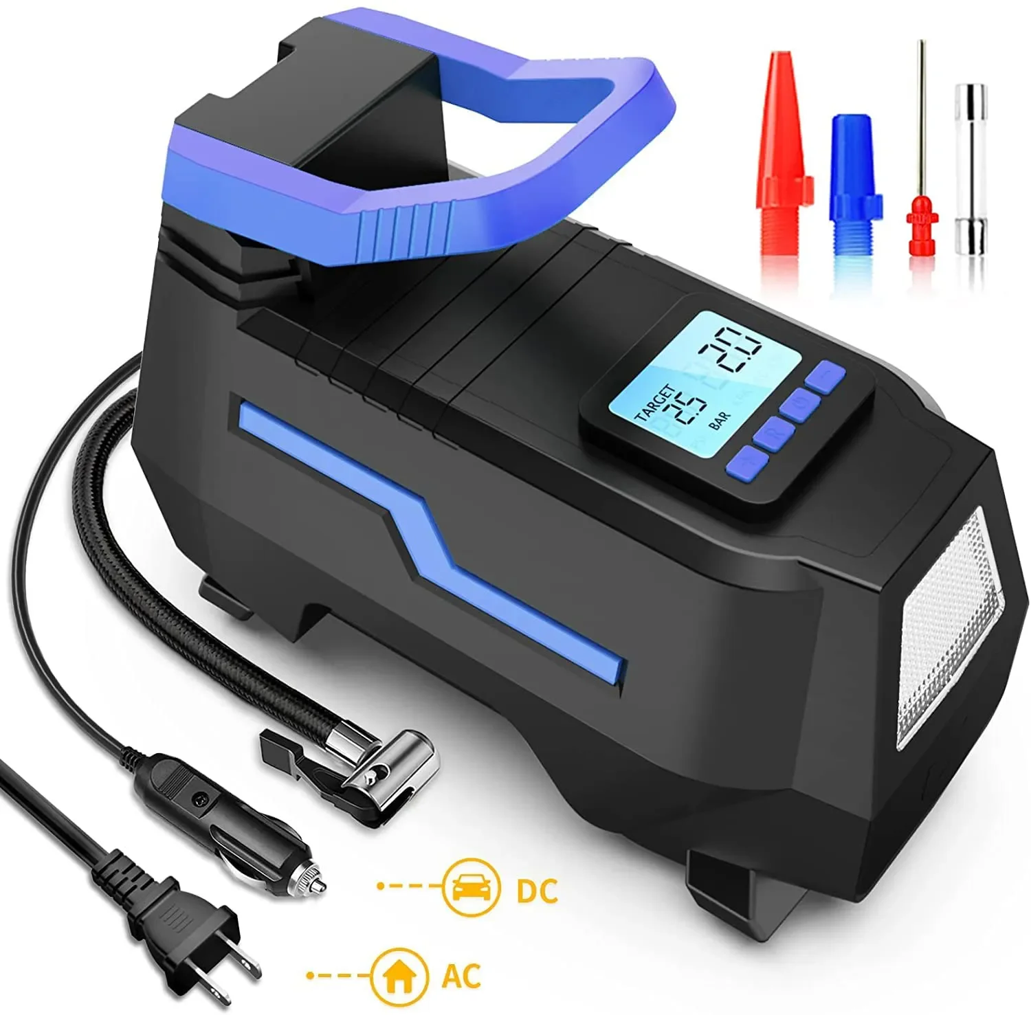 1666 12V DC AC Double Power Supply Portable Mini Home Vehicle Dual ...