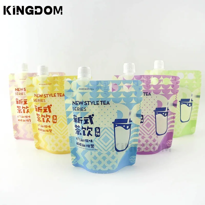 Custom Liquid Spout Pouch Bag Reusable Pouch with Spout Packaging Drink ...