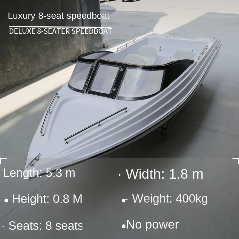 Hot Sale Factory Direct Sale 17ft Fiberglass Sport Boats 530mm Motor ...