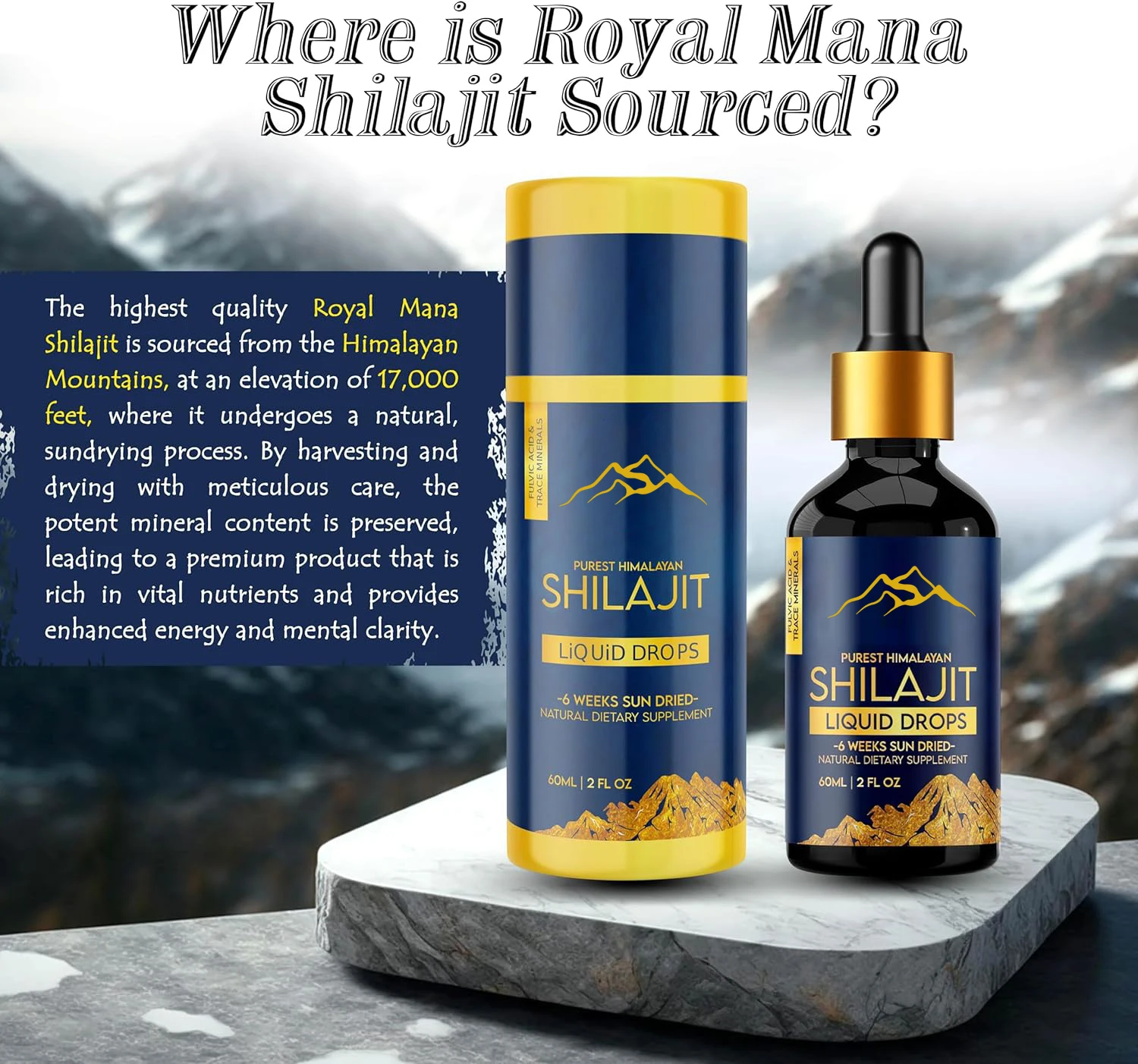 Private Label Best Pure Himalayan Shilajit Liquid Drops Shilajit Resin ...