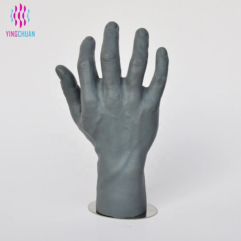 Plastic PVC Soft Male Mannequin Hand Glove Display