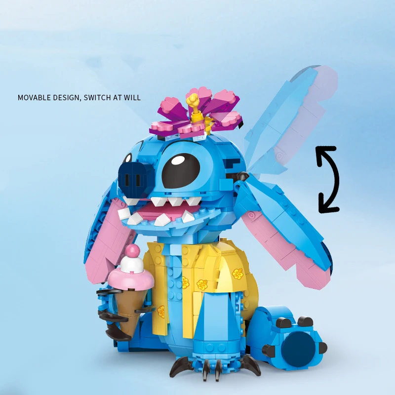 Toys Magic Block Cute Stitch Block Cartoon Model Assemble