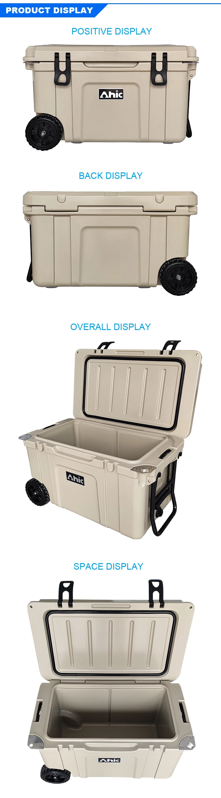 35L 55L 75L Ice Cooler Box Rotomolded Cooler Box With Handle Cooler ...