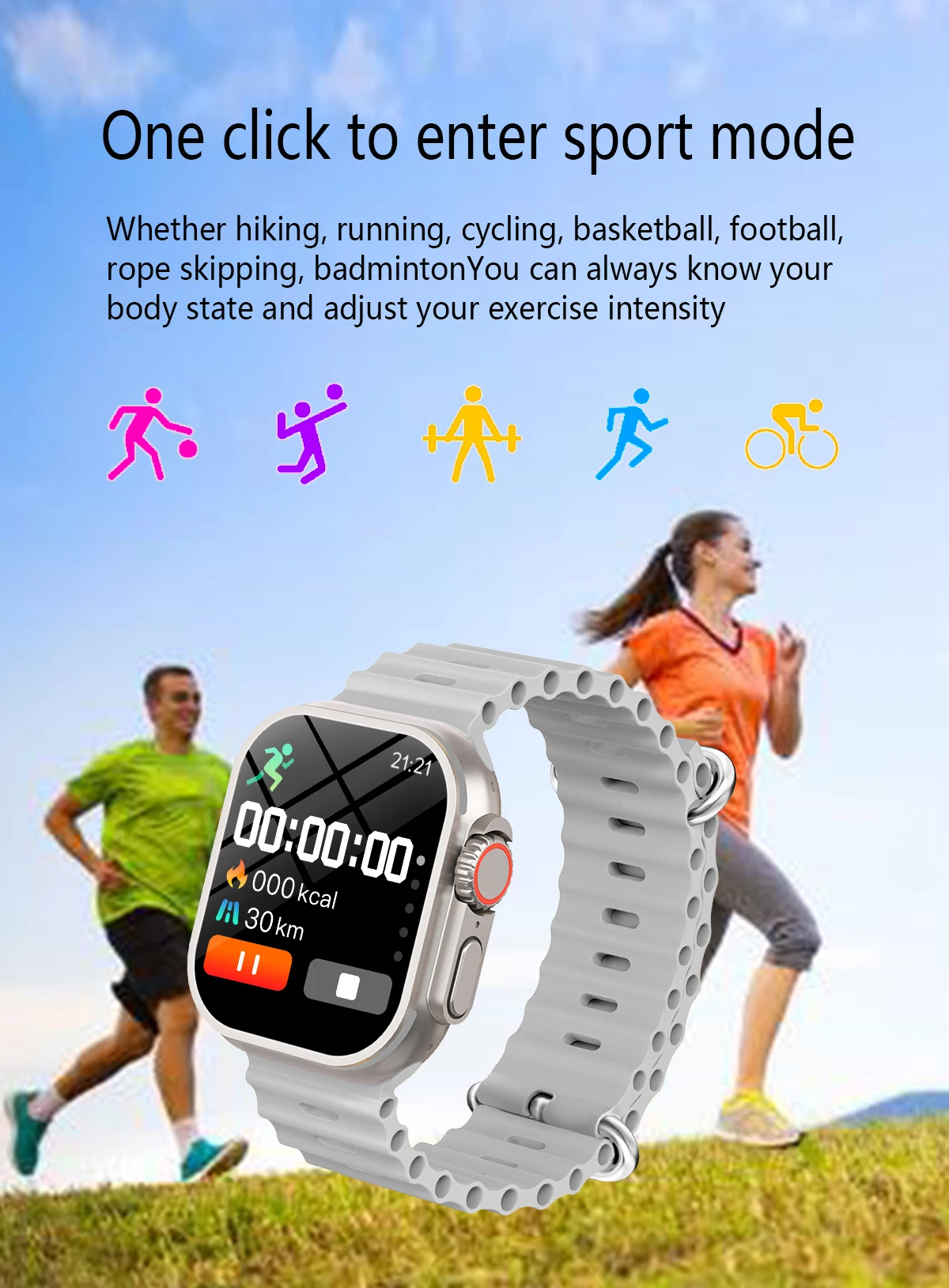 Smartwatch Ultras Max Plus 2023 Smart Watches Serie 8 Iwo Ultra - Buy ...