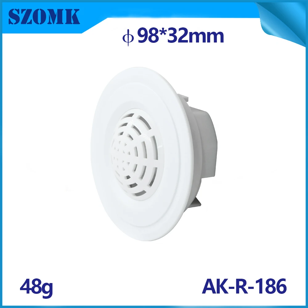 98*32mm Round White Abs Embedded Smoke Sensor Cover Ceiling Hole ...