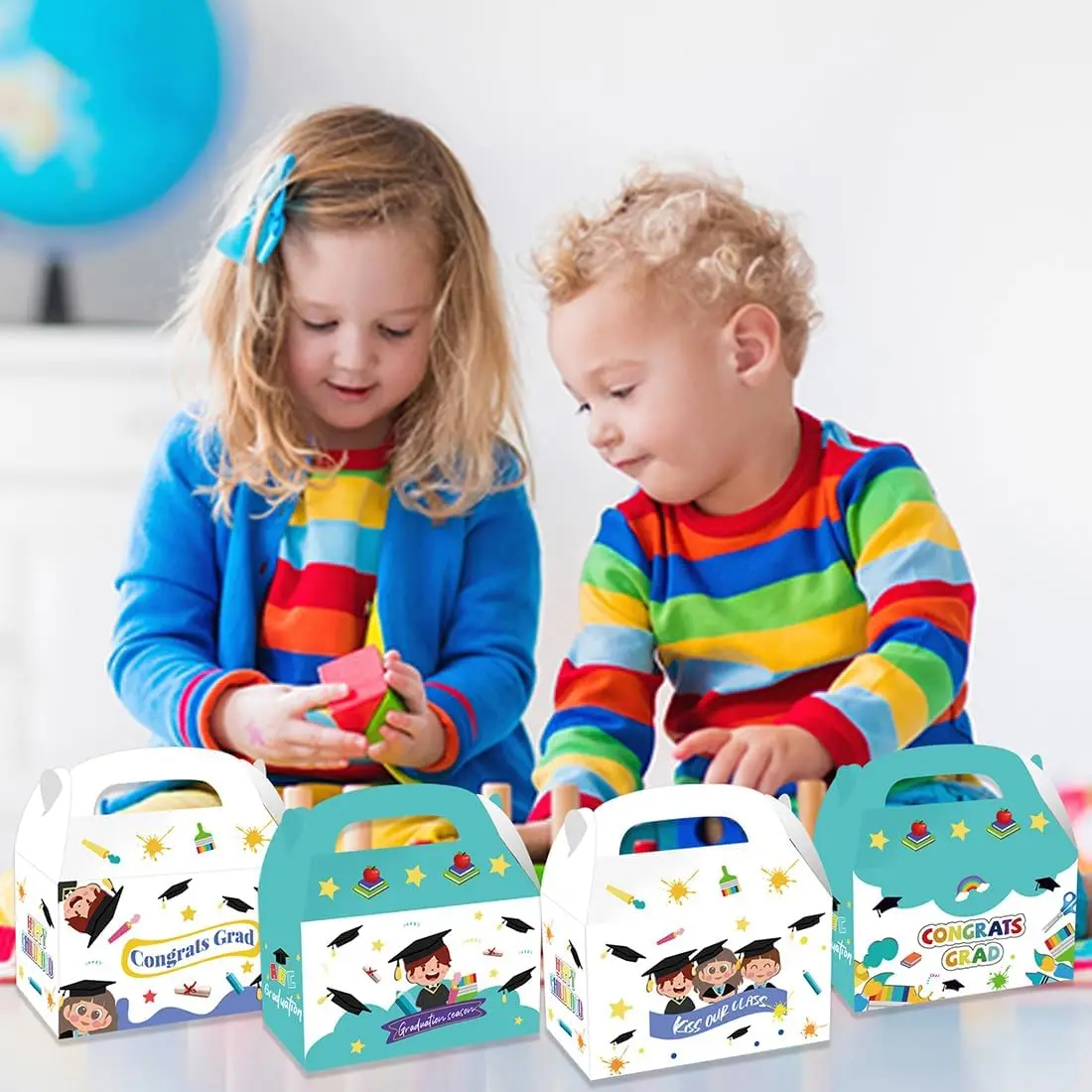 12pcs Kindergarten Graduation Gift Boxes Goodie for Cookies Cake Box ...