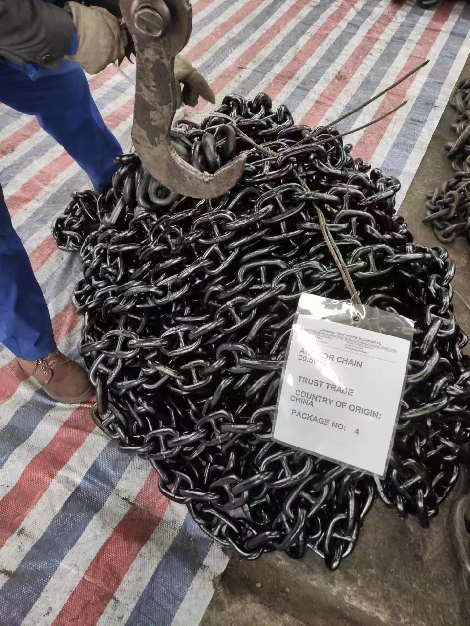 Marine Stud Link Anchor Chain For Sale With Grade 2,Grade 3 - Buy Chain ...