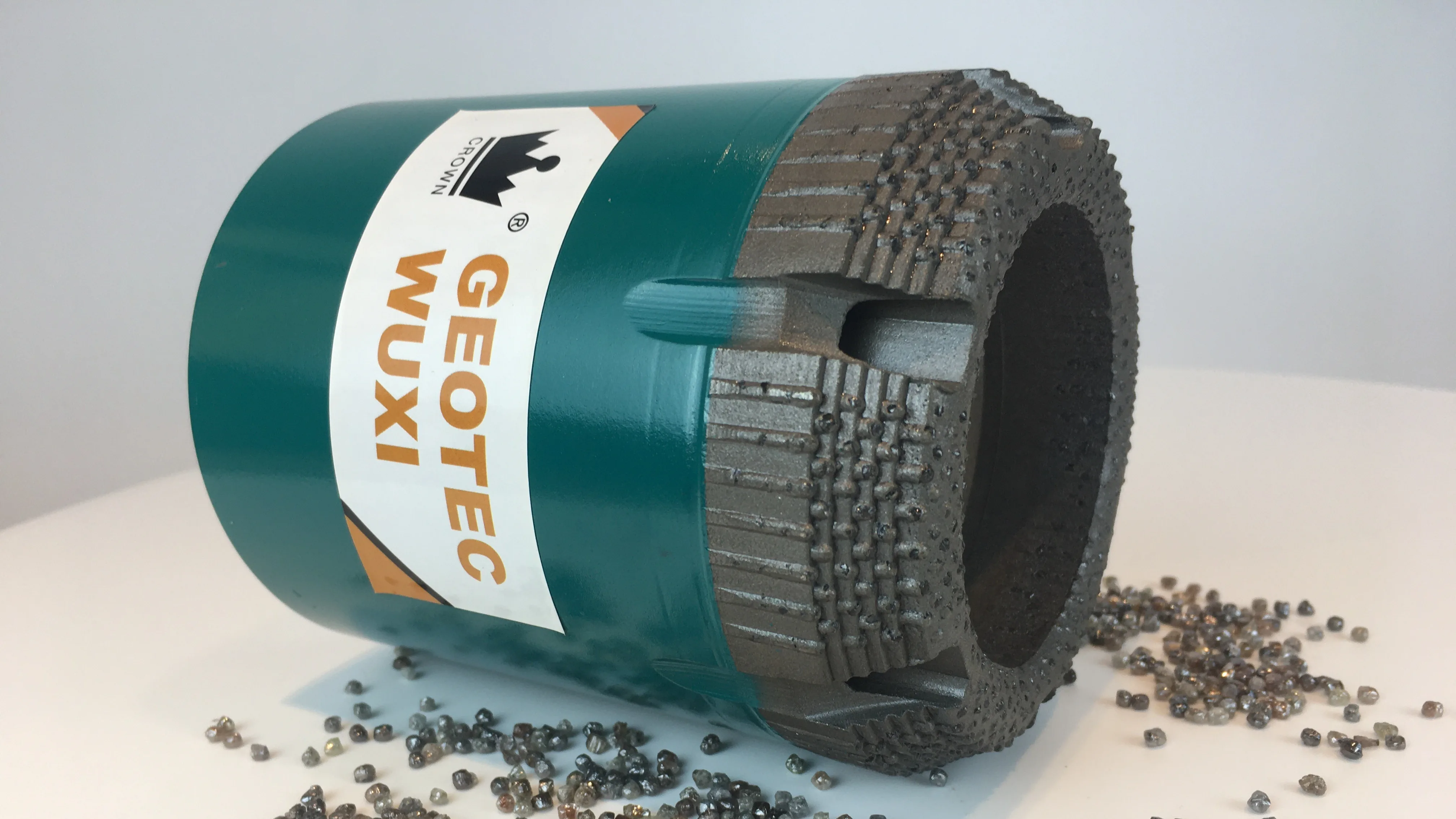 Crown Surface Set Diamond Core Bit Q Series Nq3 Hq3 Pq3 Face Discharge Wireline Mining Ore Drill ...