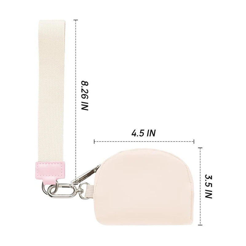 Luxury Fashion Double Wrist Wallet Coin Bag With Custom Logo Dual Pouch ...