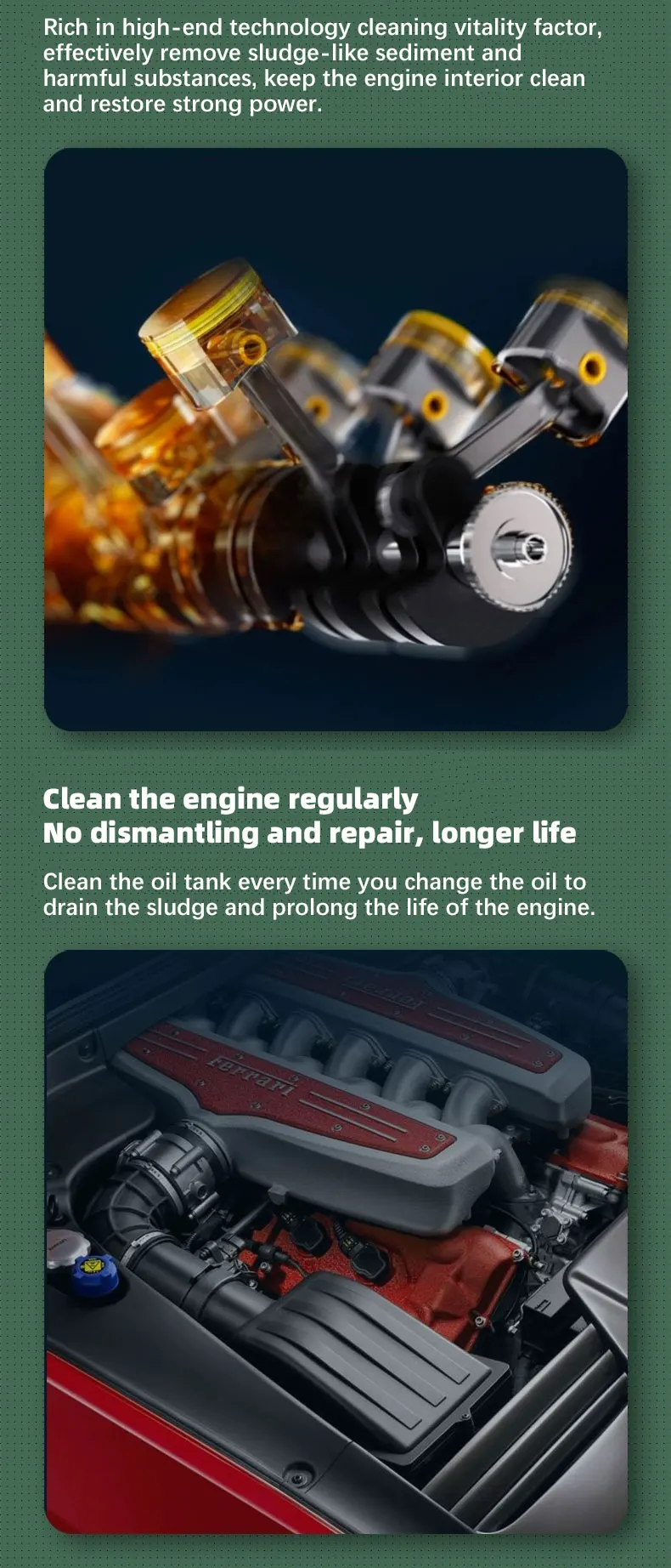 Ora Engine Oil System Cleaner With Anti Carbon Effect Removes ...