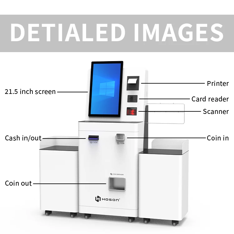 21 Inch Self Checkout Machine Customized Supermarket Self Checkout ...