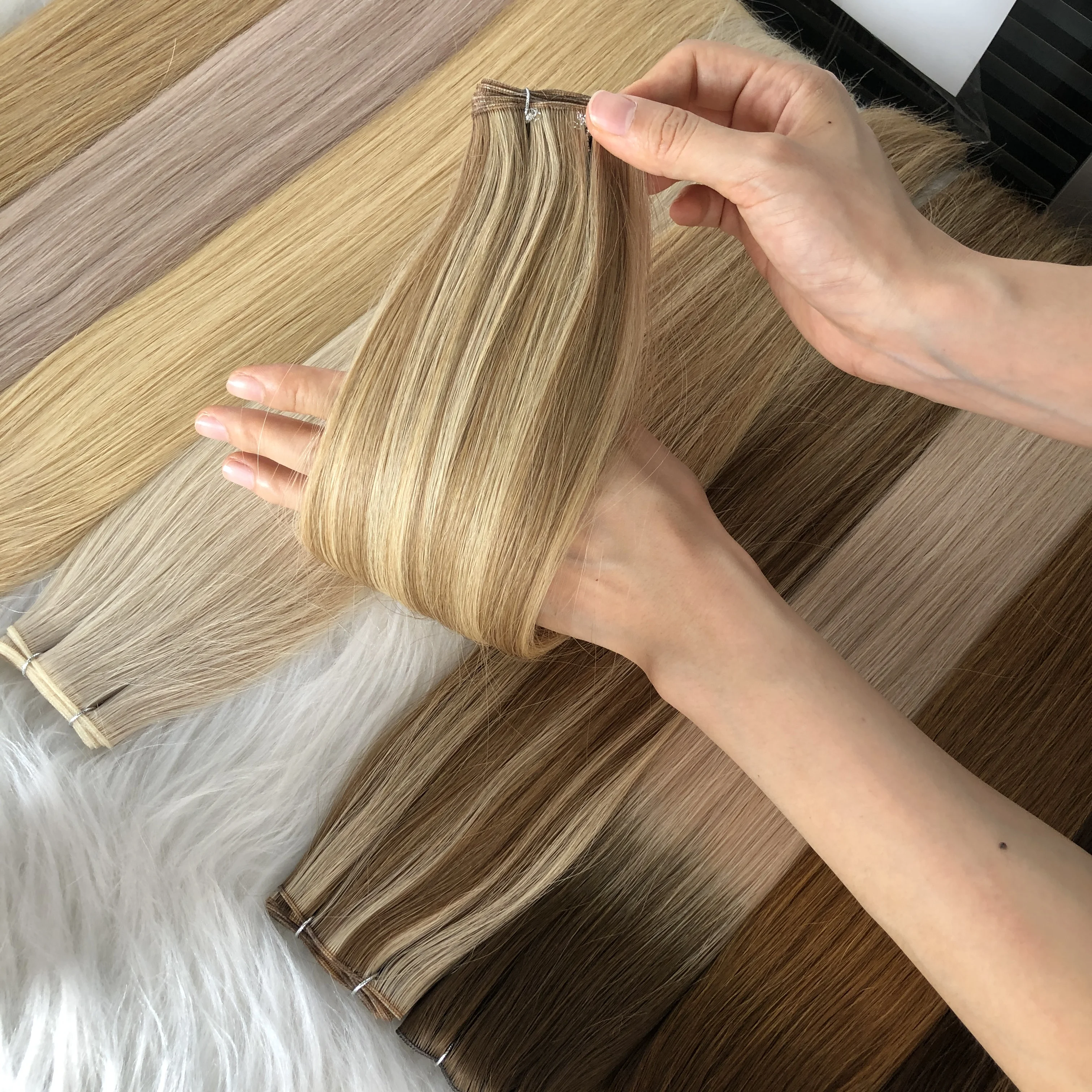 Russian Thin Invisible Genius Weft Hair Extensions