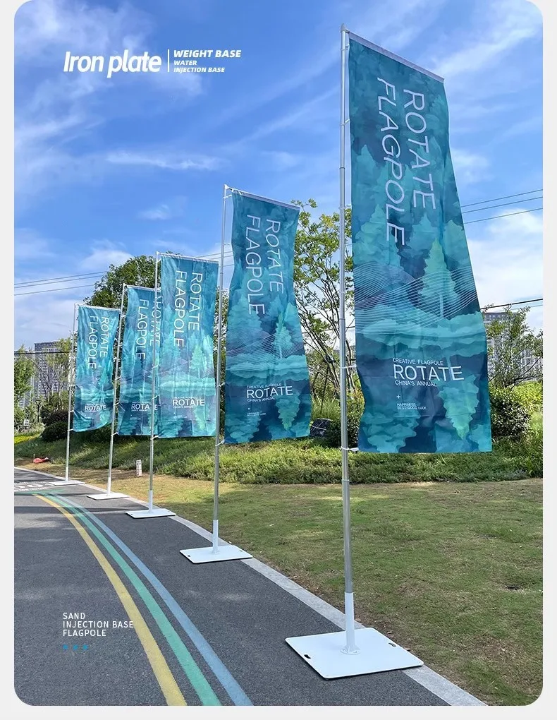 Cheap Price Nobori Flags Banners with Flagpole and Water Base Factory Sale