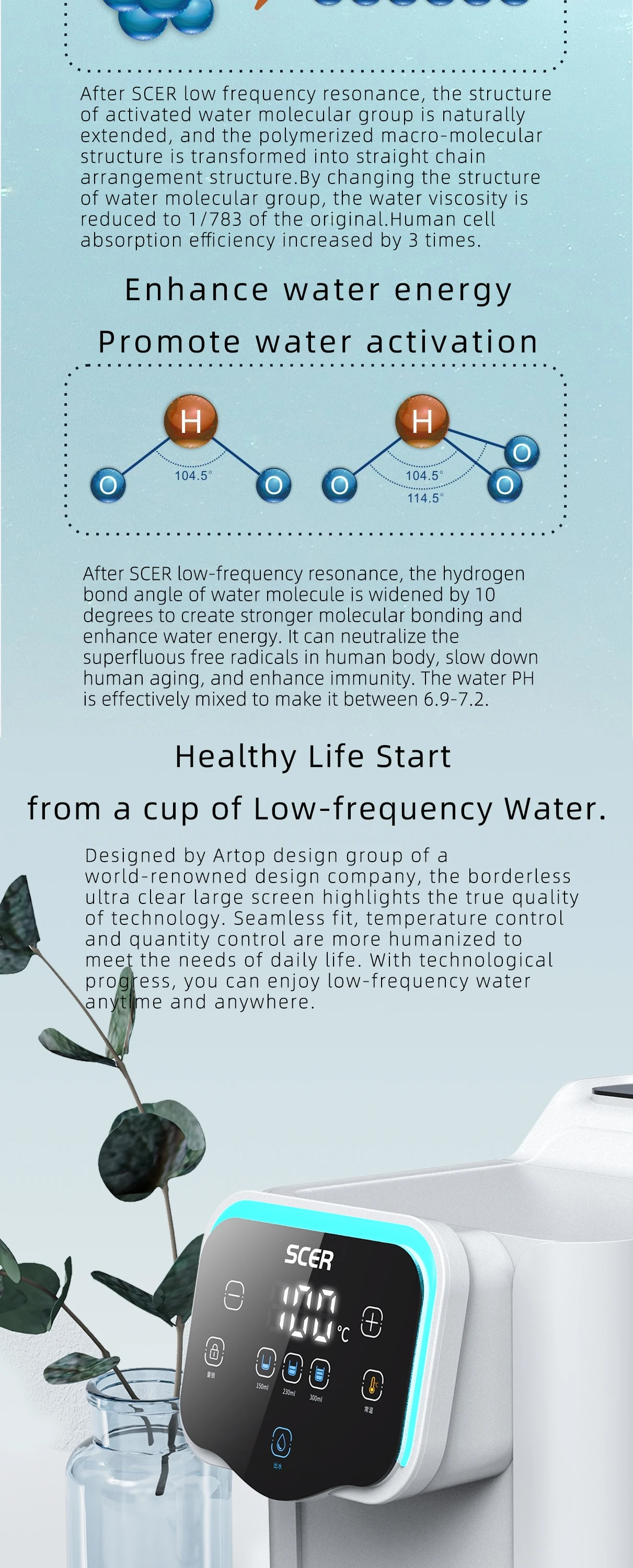 Schumann Resonator TC Terahertz Water Device - 7.6hz Active Water