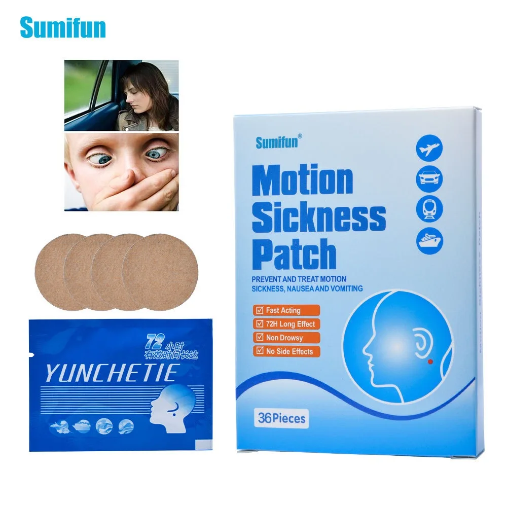 Wholesale Herbal Relieve Vomiting Nausea Dizziness Motion Sickness Patch For Relive Motion ...