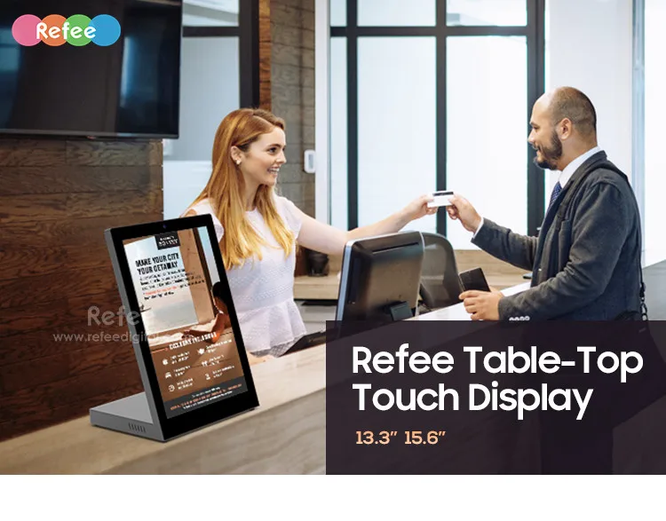 L Shape Lcd Restaurant Digital Menu Board Display Screen Flat Screen ...