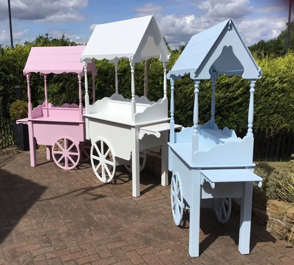 Customized Collapsible Candy Car Flower Candy Carts With Wheels For ...