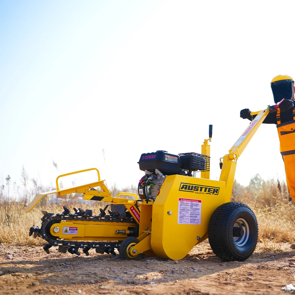 AUSTTER China Mini Trencher Cable Trench Digging Machine Mini trencher ...