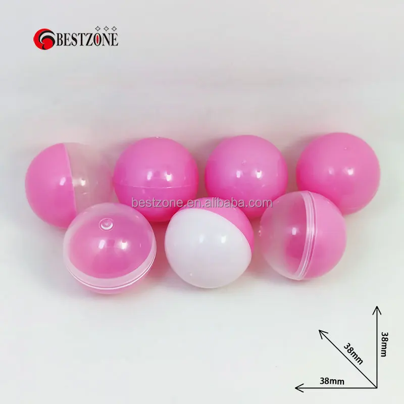 38mm Plastic Toy Capsules - Multi Solid Colors & Custom Logo