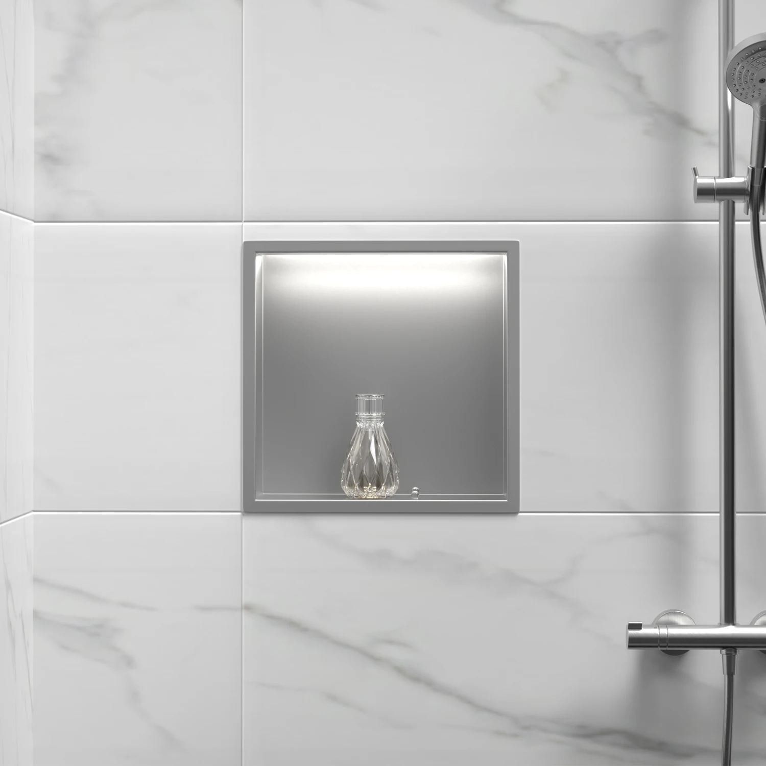 Hot Sale Brushed Stainless Steel 12x12" Square Shower Niche Wall ...