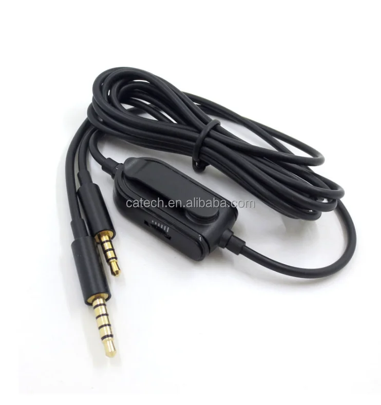 3.5MM Male to Male Aux Audio Cable with Volume Control for Astro A10 A30 Headphone Replacement ...