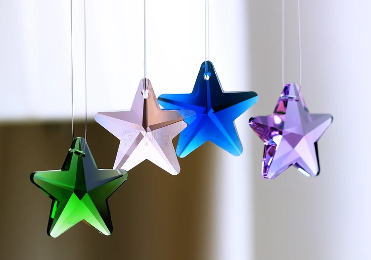 29mm Crystal Star Shaped Pendant - DIY Jewelry Ornament