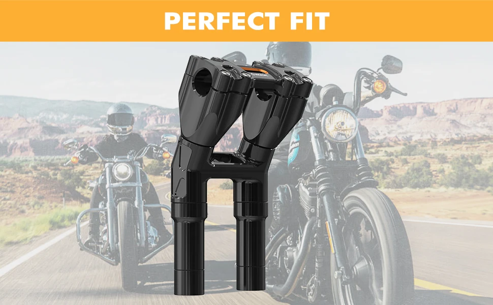 Nicecnc Handlebar Pull Back Clamp Pullback Risers For Harley Iron 1200 ...