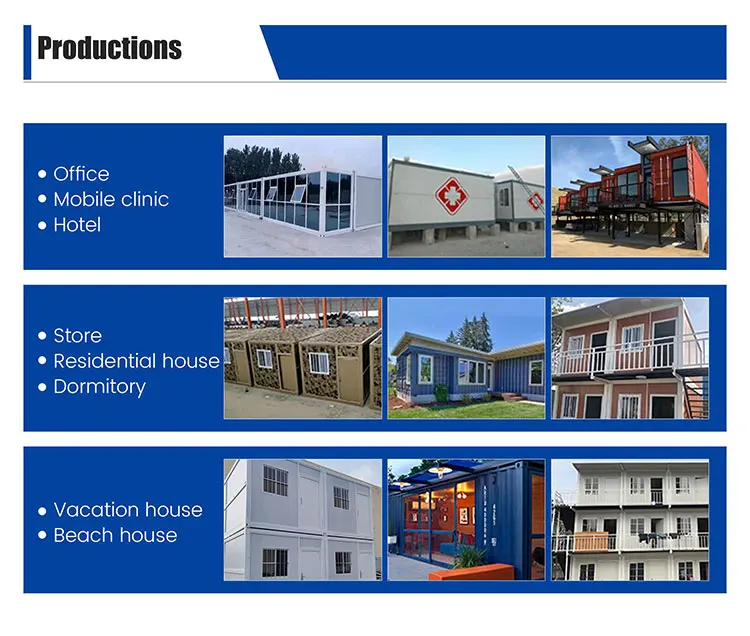 20ft Self-Folding Mobile Portable Steel Caravan Prefab House Two Rooms ...