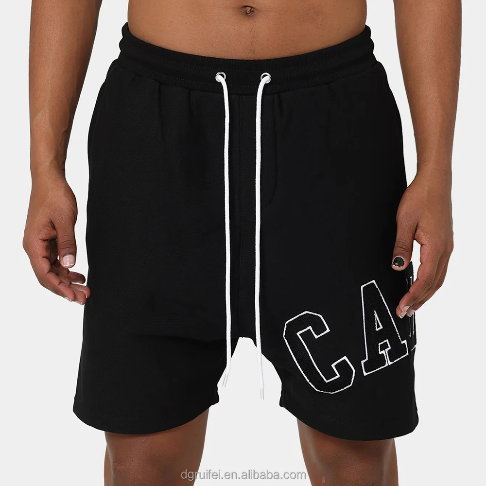 Custom Logo Design 7 Inch Inseam Graphic Shorts Relaxed Fit 350gsm 100% ...
