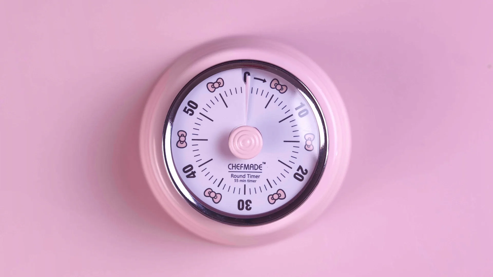 Chefmade Cooking Baking Pink Mechanical Kitchen Timer With Magnetic ...