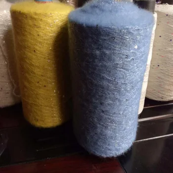 Factory Hot Sale Feather Fancy Yarn Polyester Knop Yarn Fancy Yarn For ...