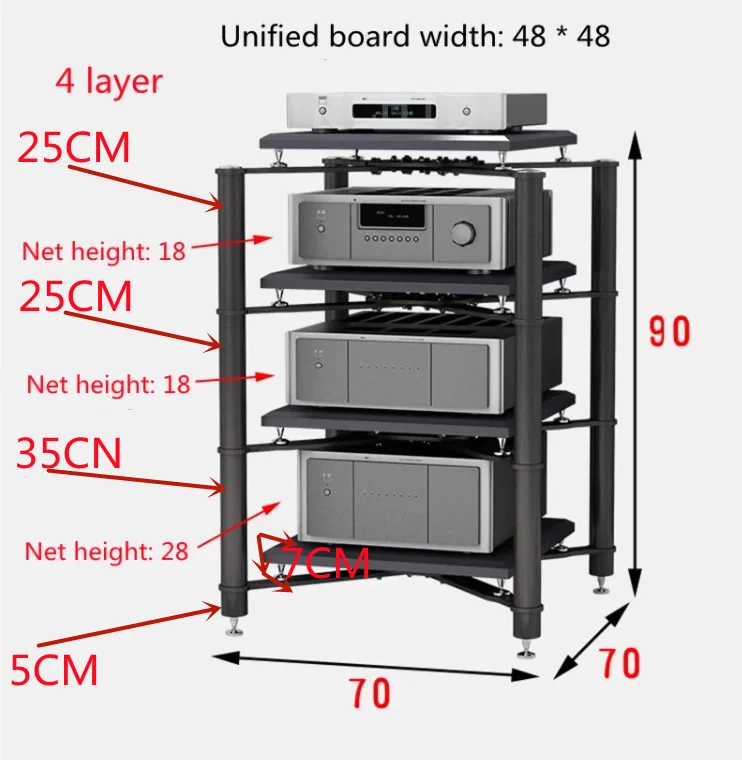 DK-020 Steel Frame Power Amplifier Cabinet - Sound Support