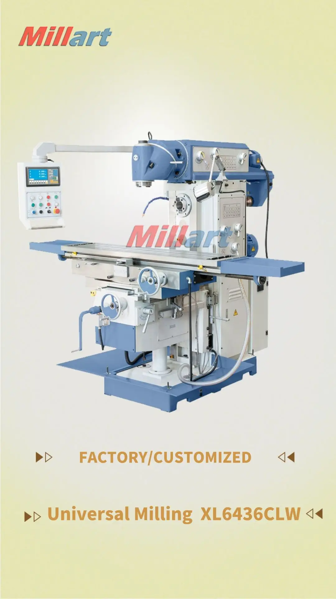 Multi-function Universal Milling Machine Xl6436/universal Swivel Head ...