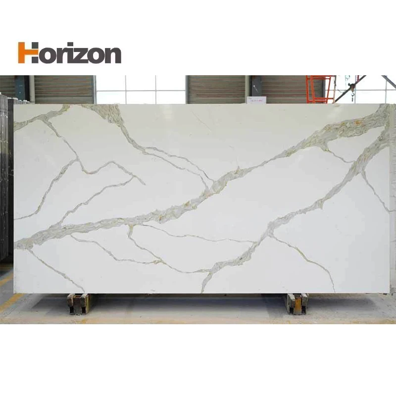 Horizon Aesthetic Quartz Slab Calacatta Graceful Noble Stylish Timeless ...