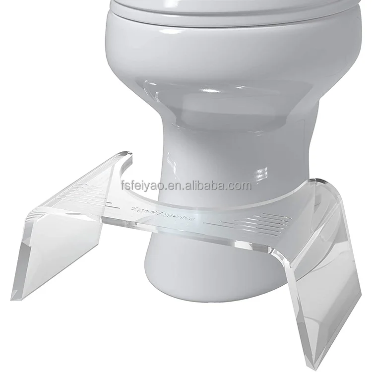 Acrylic Clear Toilet Step Stool Toilet Footstool Step Stool - Buy ...