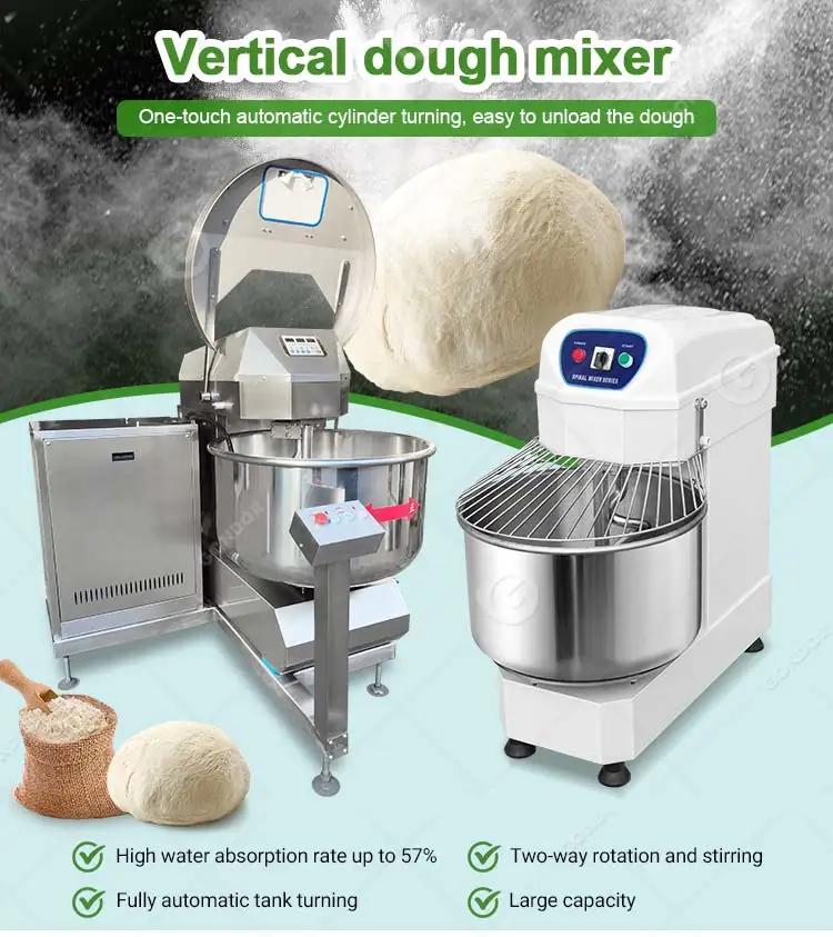 50kg-150kg High Efficiency Dough Mixer for Commercial Use