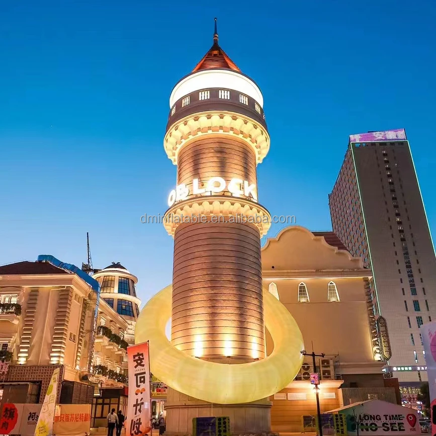 Custom Inflatable Advertising Clock Inflatable Timepiece For Art ...