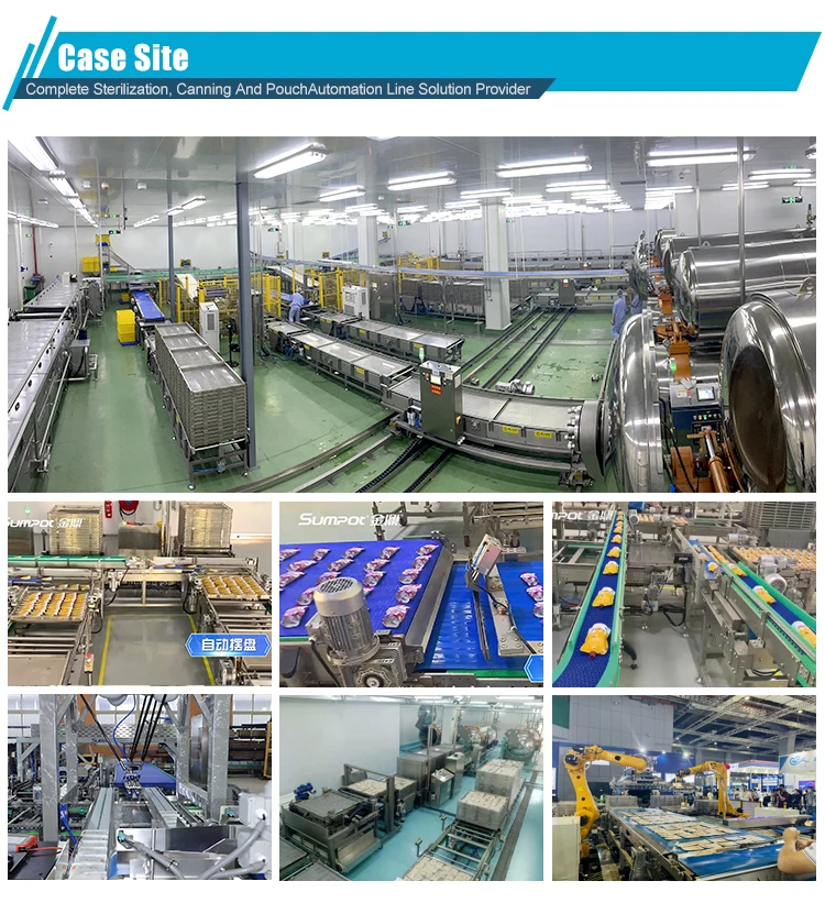 Automated Ready Meal Food Retort Machine System Production Line Pouch ...