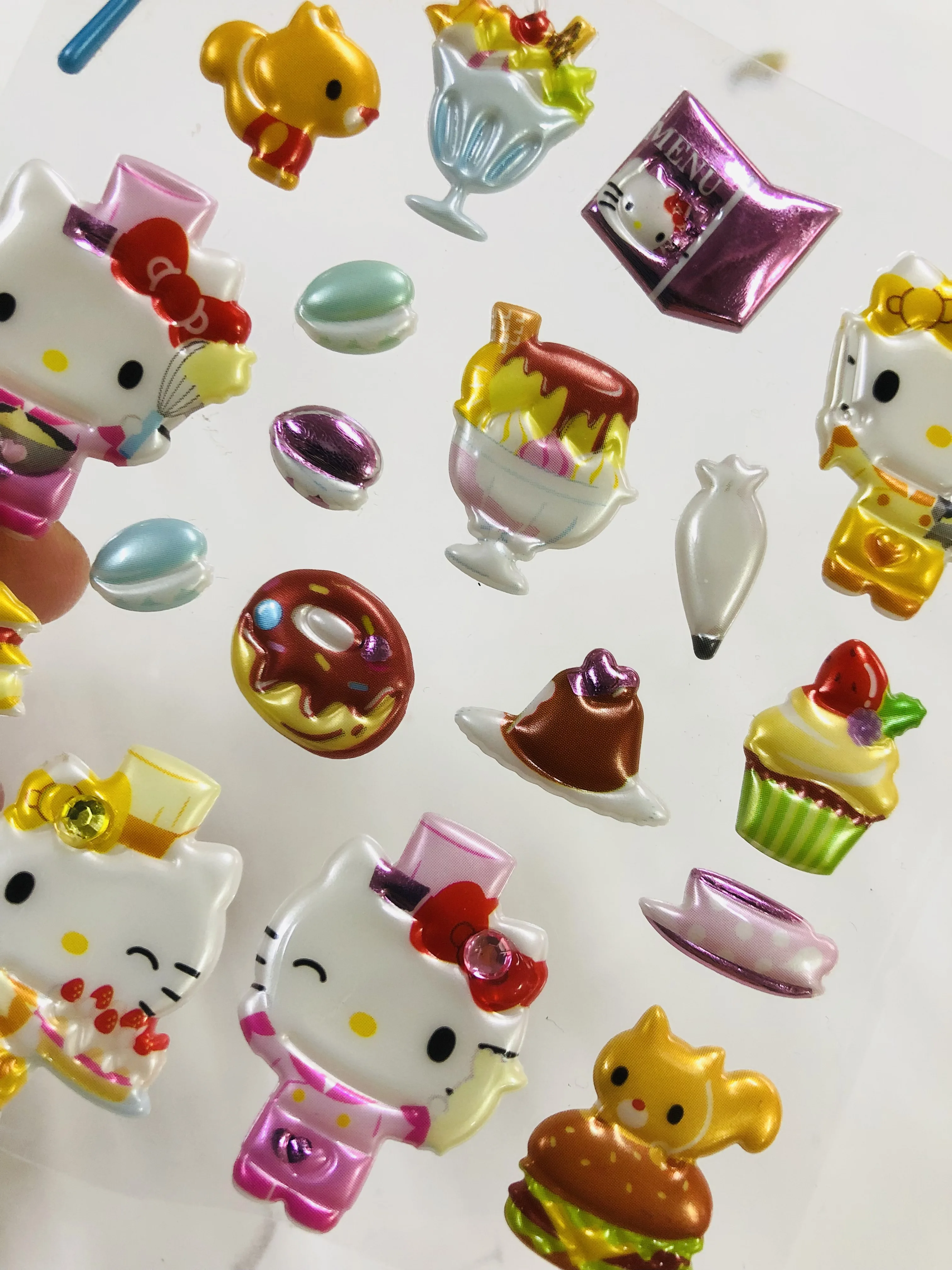 Custom 3d Kawaii Cute Foam Cartoon Puffy Filled Sticker Sanrio For Kids ...