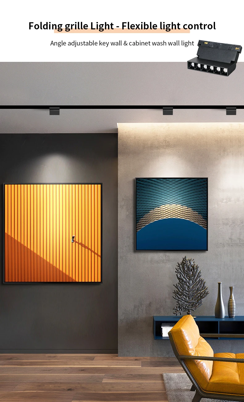 Low Voltage Rail Magnetic Led Track Light 48v Track Lights Rail ...