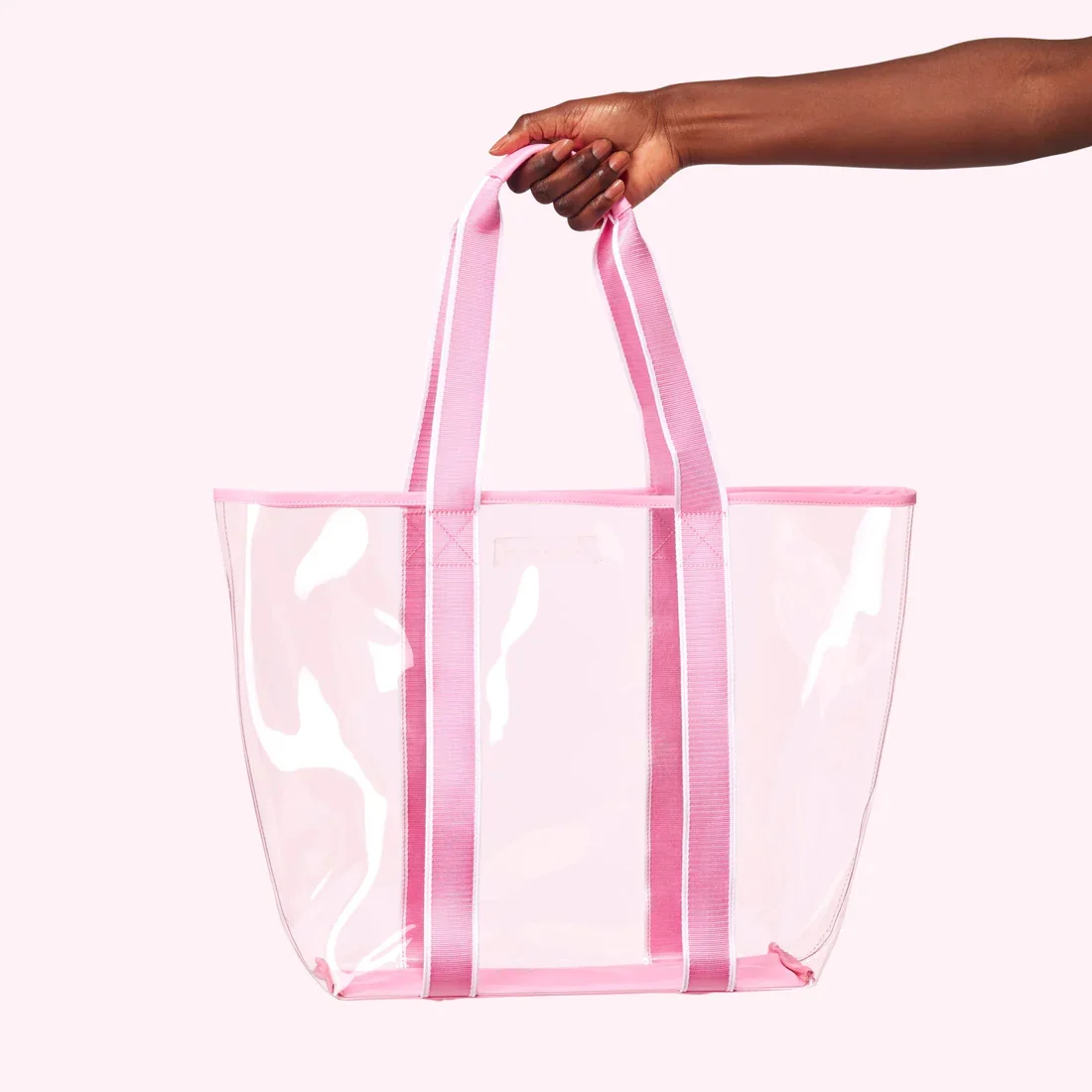 2023 Plastic clear Pvc Tote Bags Large Pvc Tote Bag pink clear Tote ...