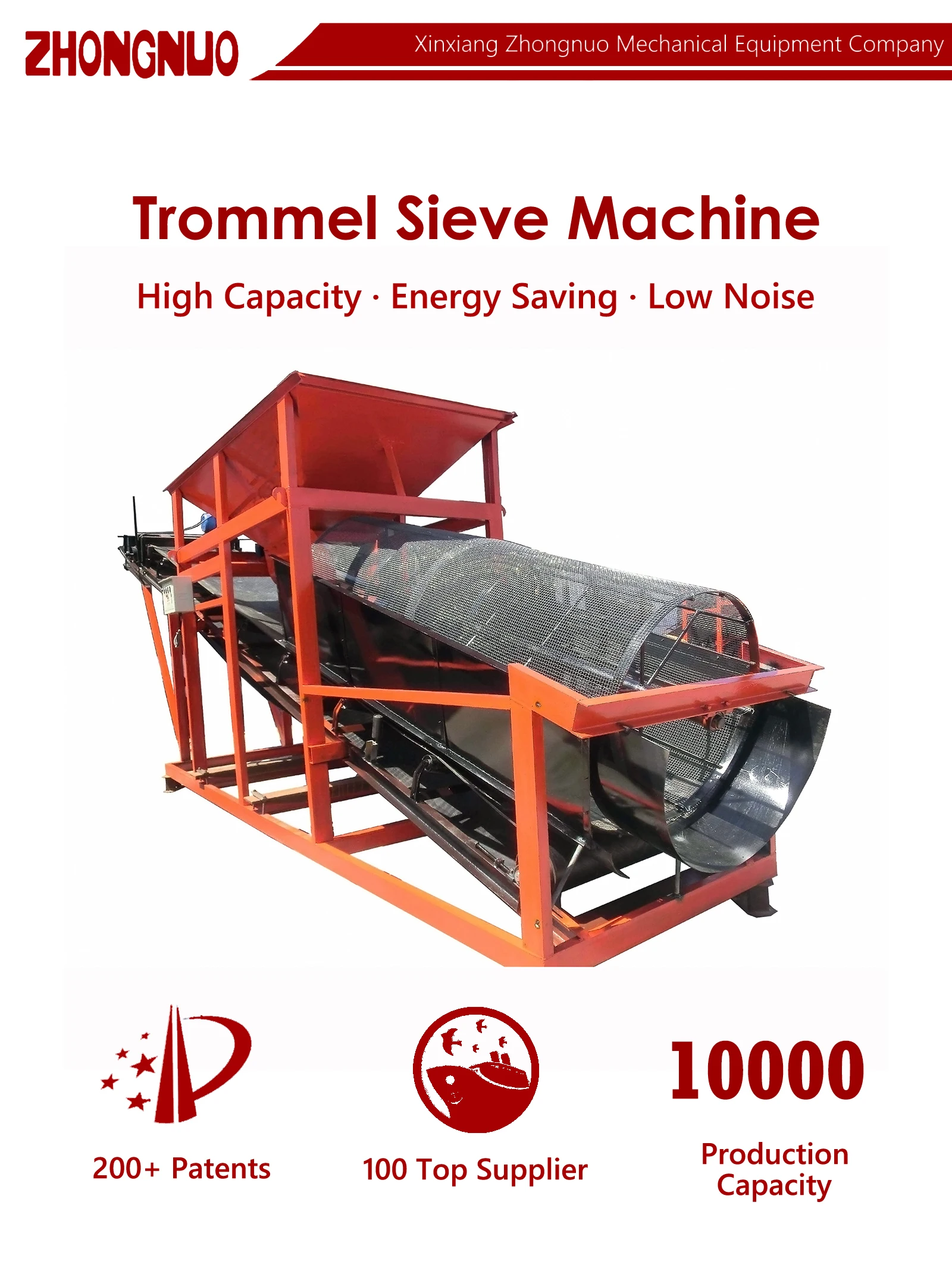 Stainless Steel Drum Spiral Sieving Electric Rotary Soil Sieve - Buy ...