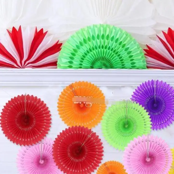Tissue Paper Cut-out Paper Fans Pinwheels Hanging Flower Paper Crafts ...