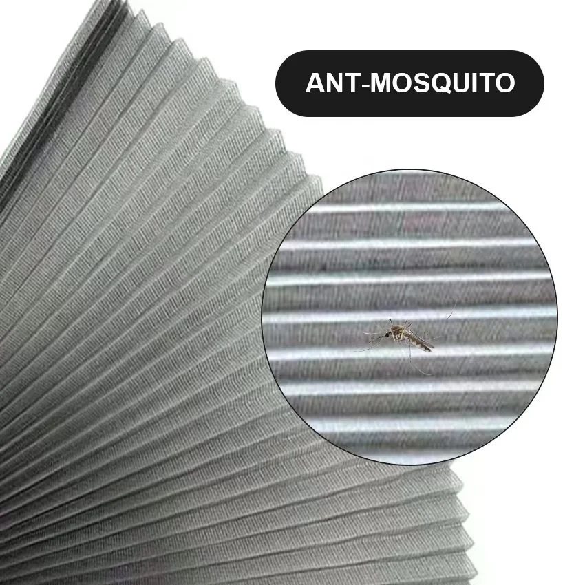 Polyester Pleated Insect Screen For Retractable Windows And Doors Mesh ...