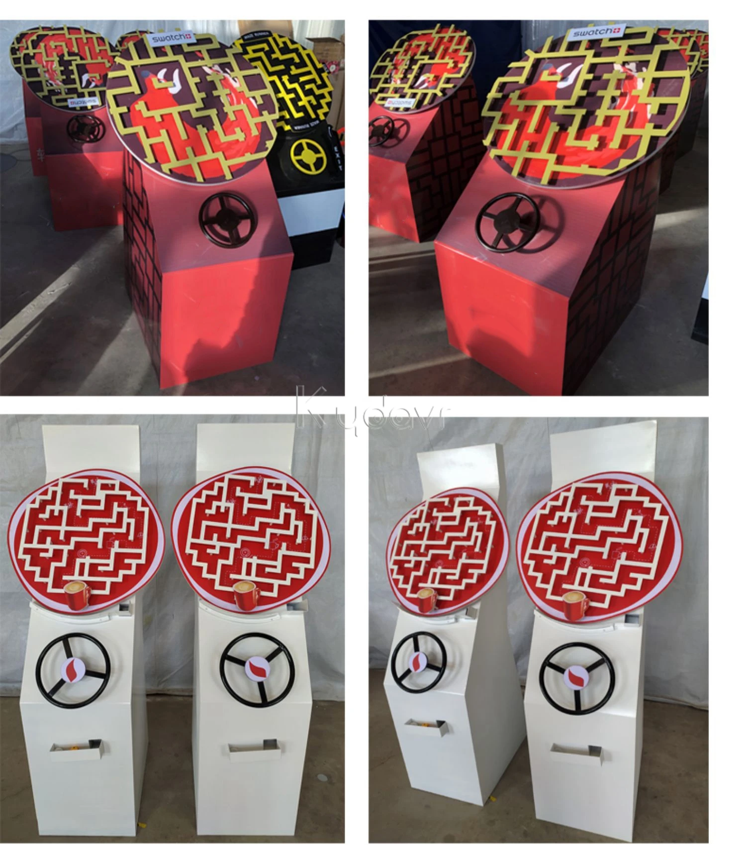 Amusement Park Carnival Booth Funny Puzzle Gravity Reaction Ball Bead ...