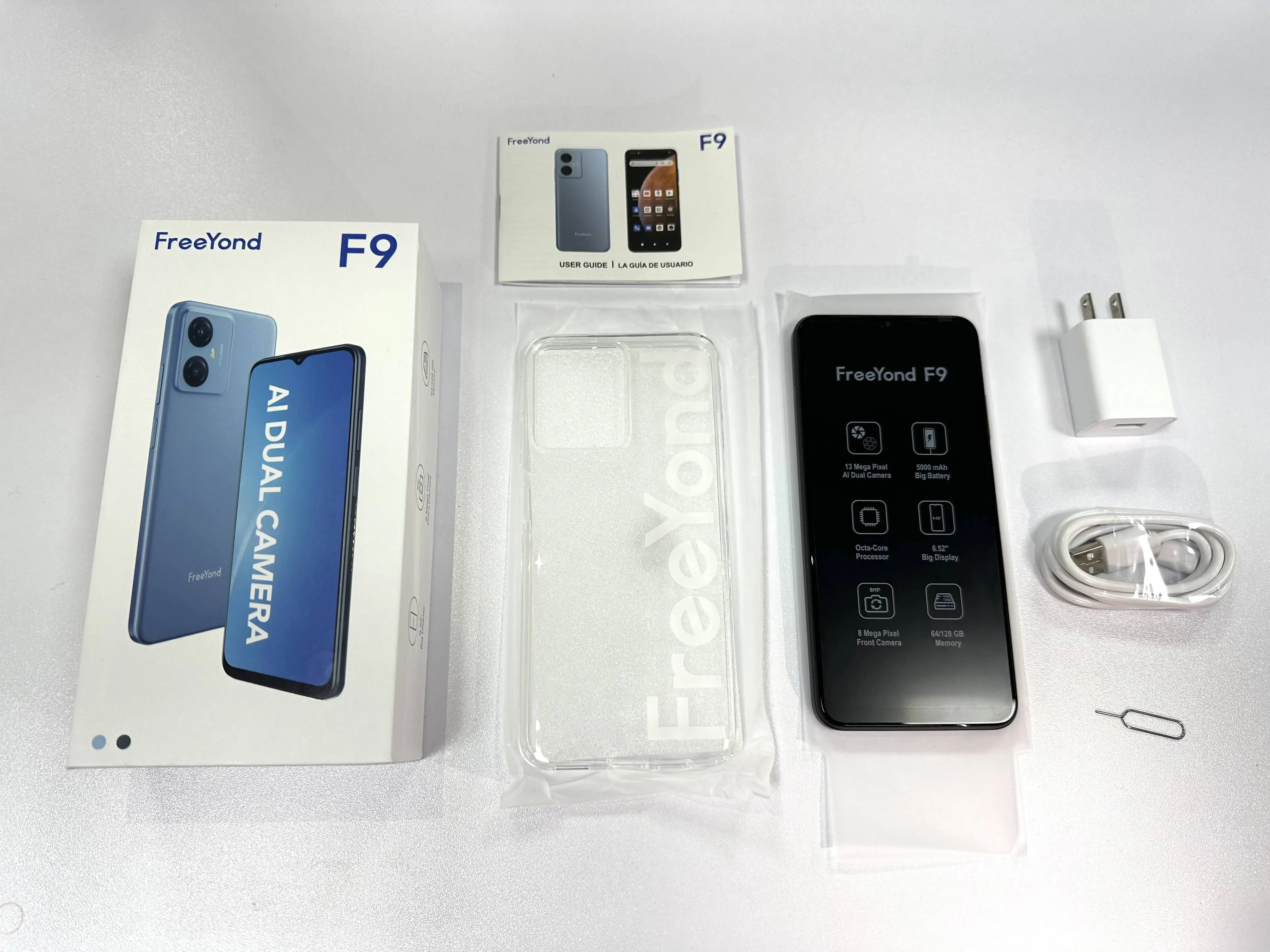 Freeyond F9 4g Lte 6.6 Pollici 2g + 64gb Buona Fotocamera Con Stampa ...