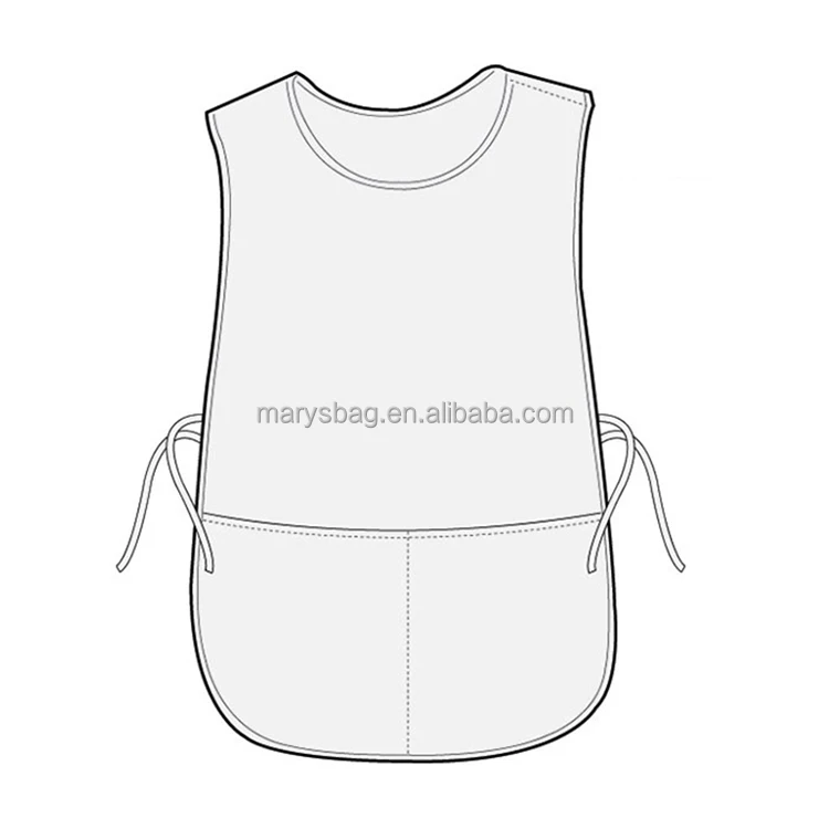 Round Bottom Cobbler Apron With Adjustable Side Ties - Buy Round Bottom ...