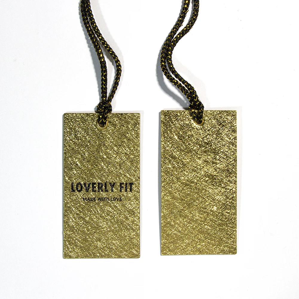 Custom Logo Luxury Laser Hanging Label Holographic Paper