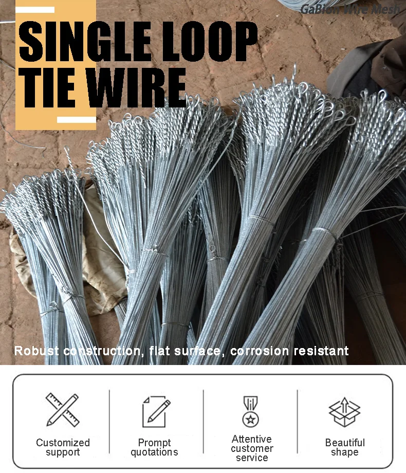 Galvanized Single Loop Bale Ties Quick Link Wire For Cardboard Packaging - Buy Single Loop Bale ...